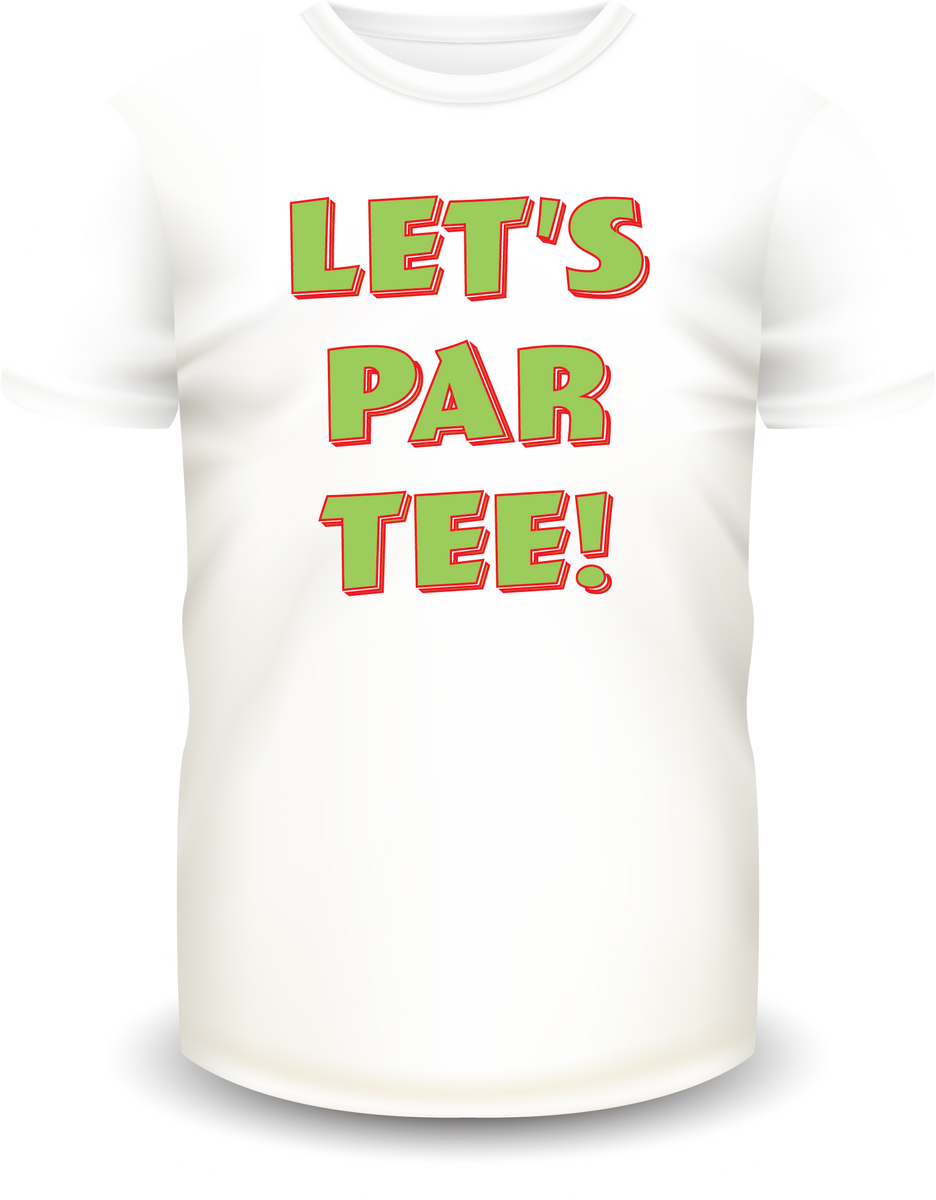 PAR TEE Faderade "LET'S PAR TEE" T-Shirt – Drink Par Tee